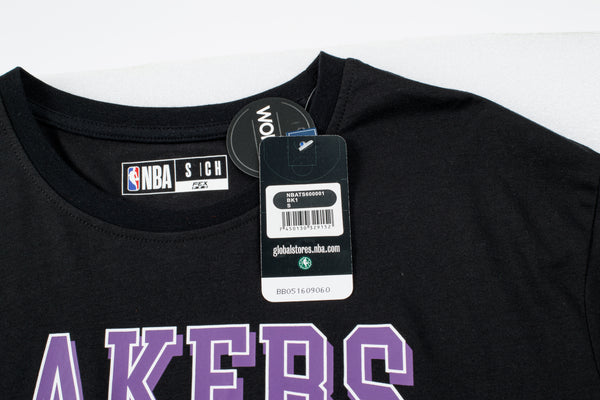 NBA Team Logo Print Regular Fit T-shirt - BLACK1, LAKERS – NBA Store ...