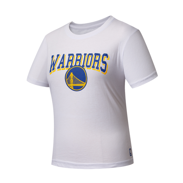 NBA Team Logo Print Regular Fit T-shirt - WHITE2, WARRIORS – NBA Store ...